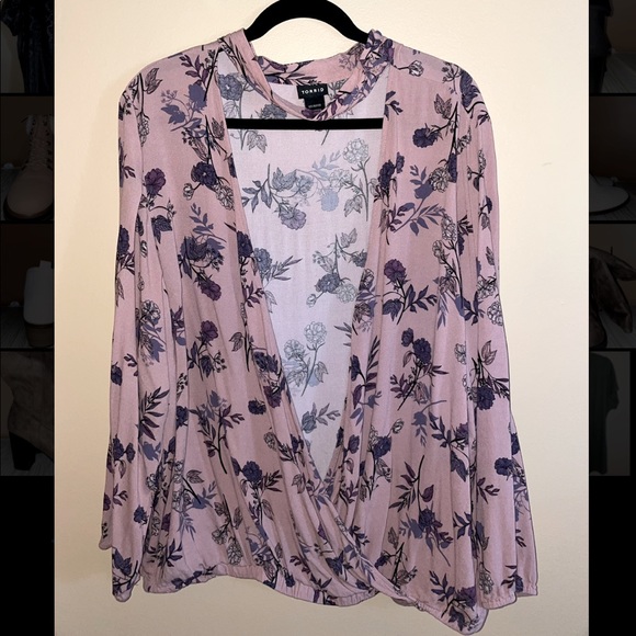 torrid | Tops | Torrid Mauve Chocker Blouse | Poshmark